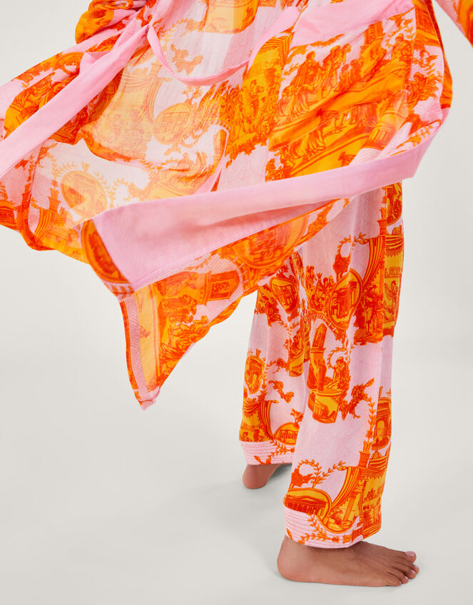 One Hundred Stars Ancient Columns Print Gown