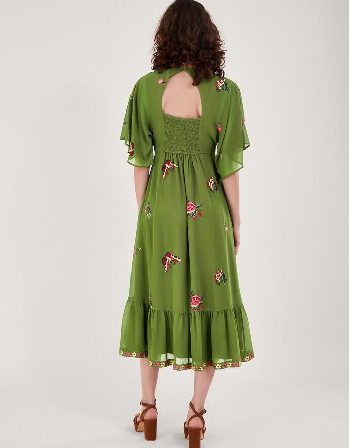 Renee Wrap Dress Green | Evening Dresses | Monsoon UK.