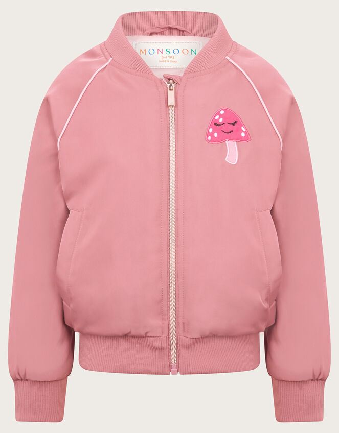 Good Vibes Bomber Jacket Pink | Girls' Coats & Jackets | Monsoon UK.