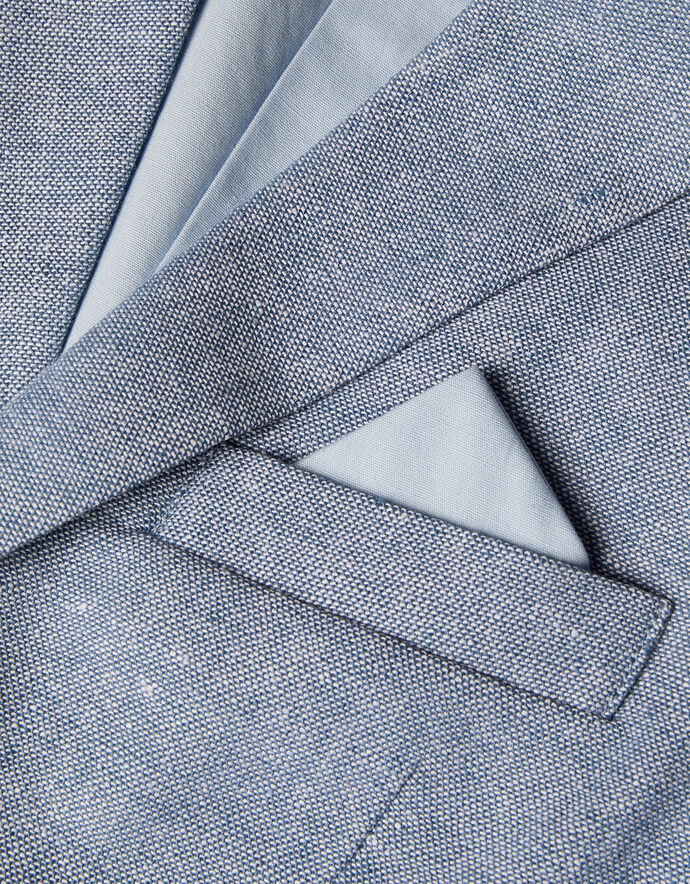 Nathan Pocket Detail Blazer Blue