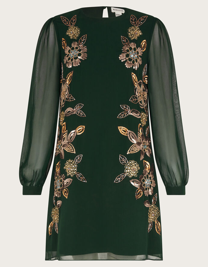 Emma Embellished Tunic Dress Green
