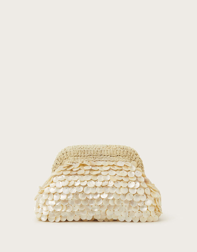 Hand-Beaded Shell Clutch | Bags & Purses | Monsoon UK.