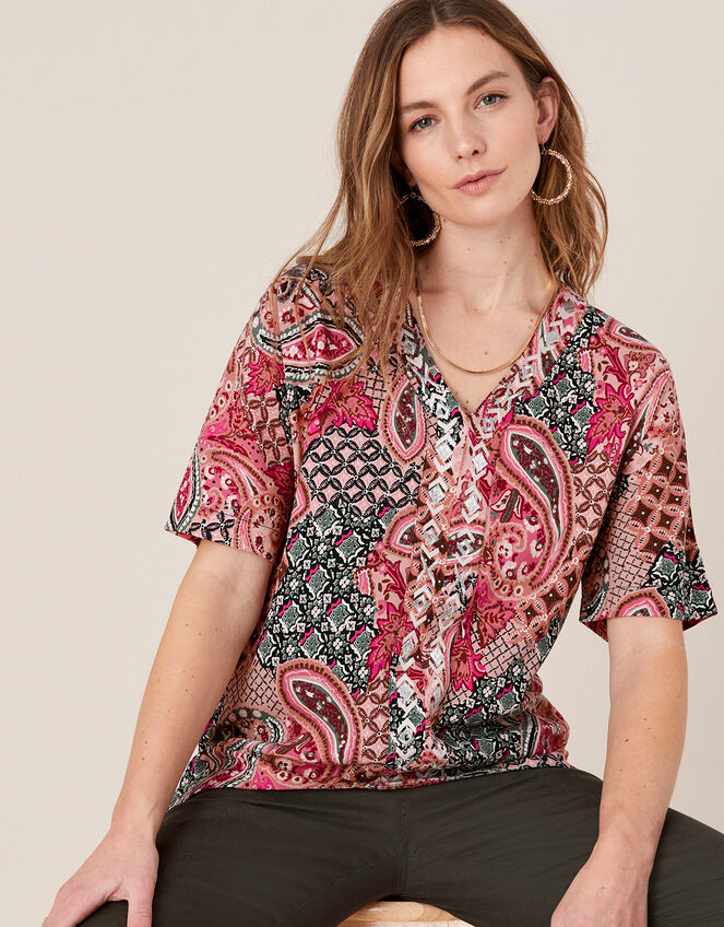 Hope Heritage Embroidered Top | Tops & T-shirts | Monsoon UK.