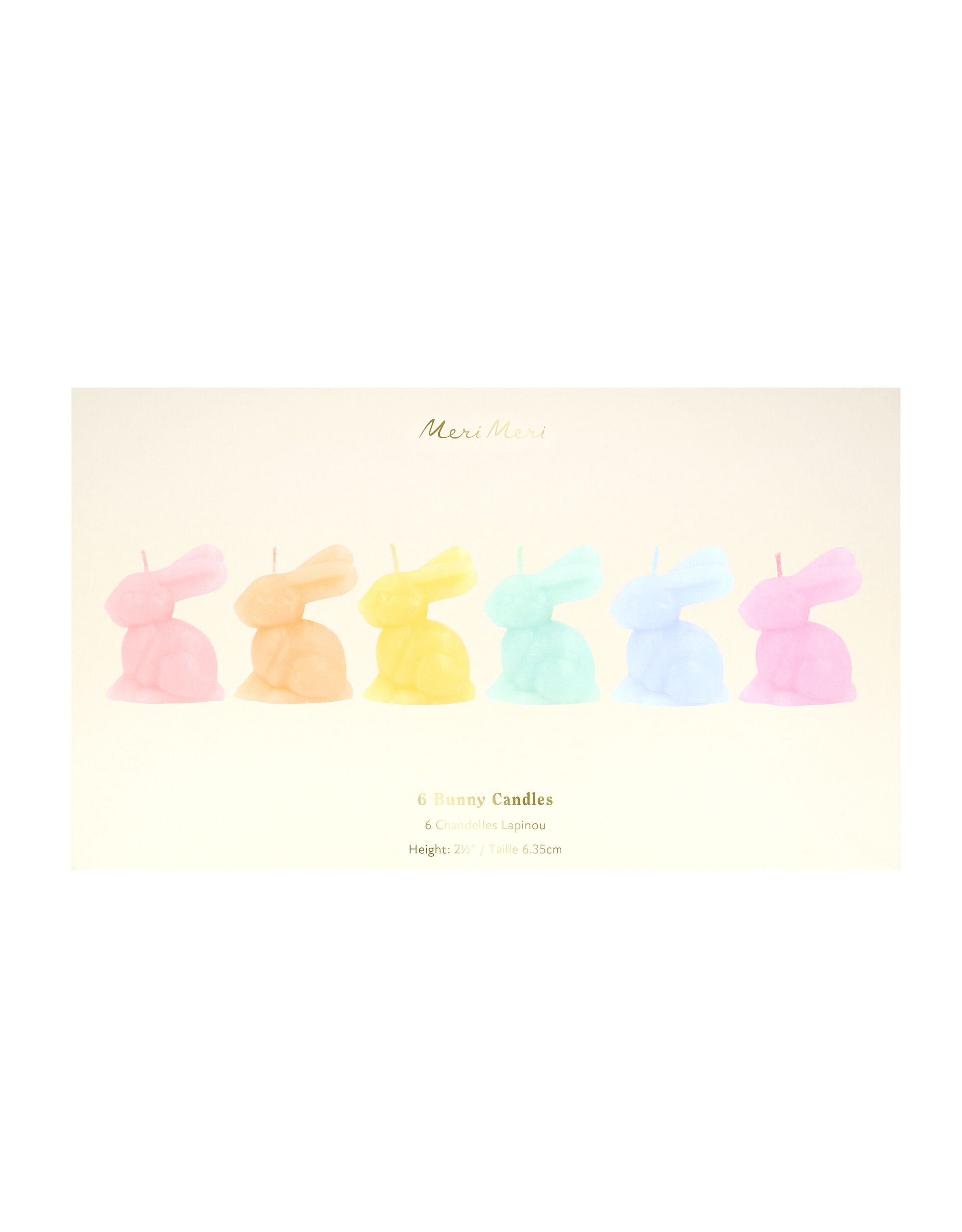 Meri Meri 6-Pack Mini Bunny Candles