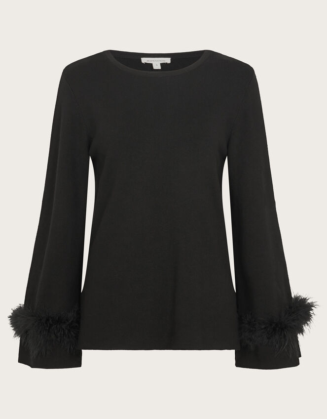 Fern Feather Jumper Black