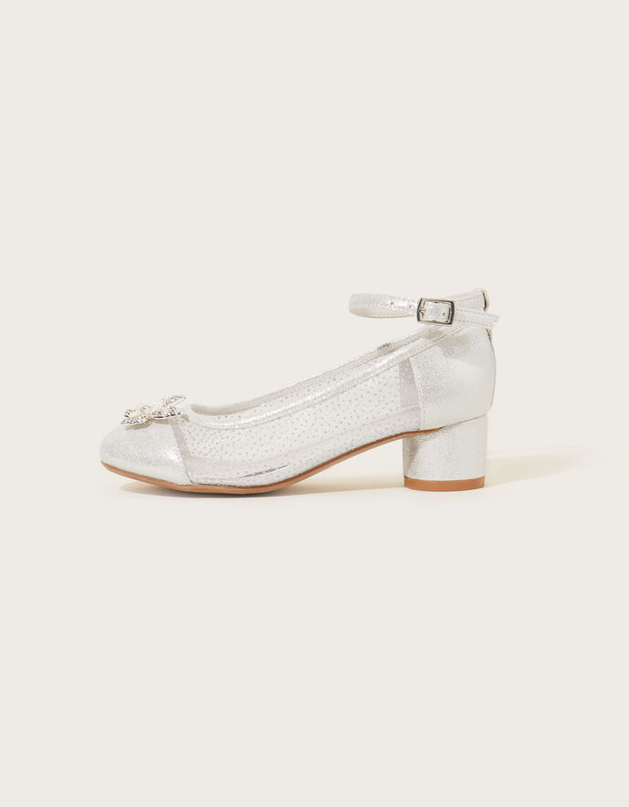 Butterfly Princess Heels Silver