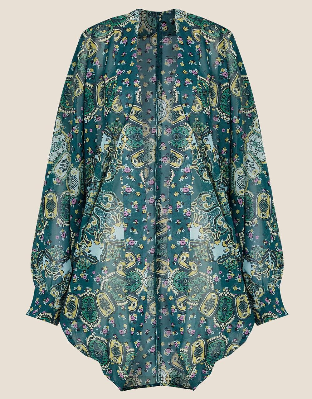 Medallion Print Cover Up in Recycled Polyester