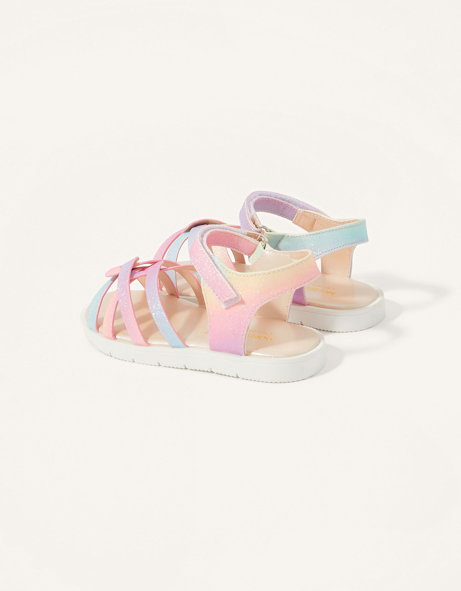 Pastel Rainbow Shimmer Sandals Multi