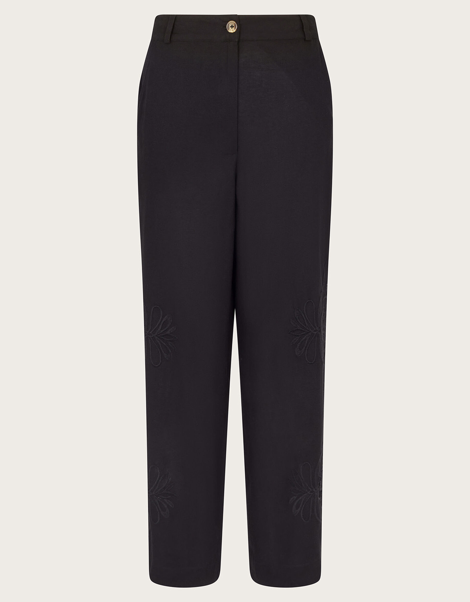 Cara Cutwork Trousers Black