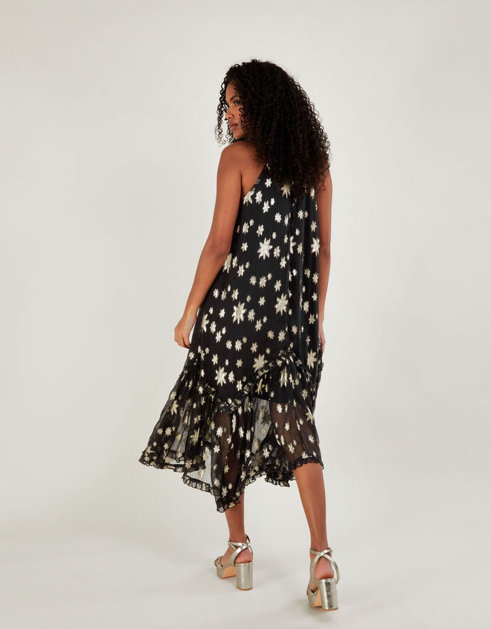 Ellen Star Trapeze Dress Black