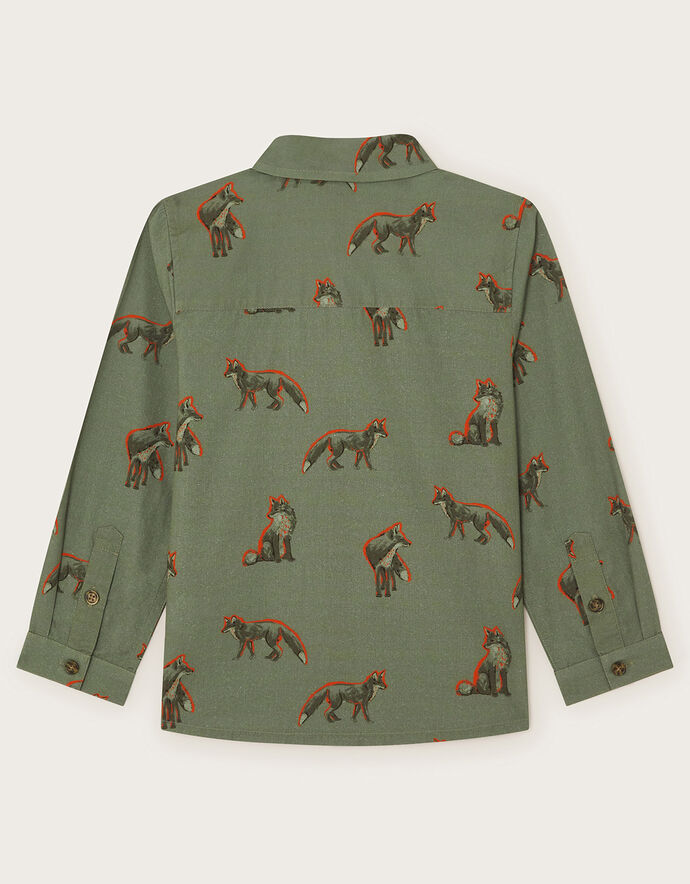 Fox Print Shirt Green