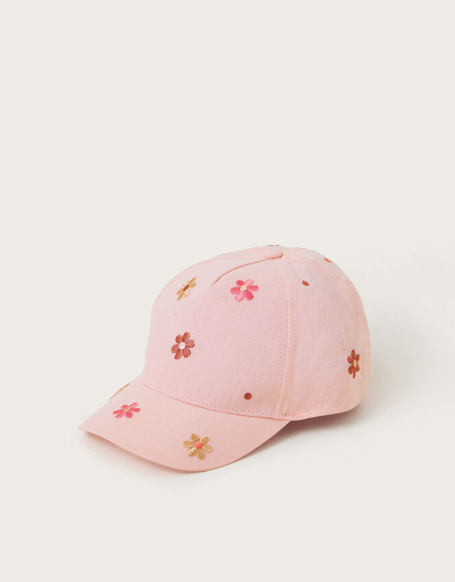 Floral Embroidered Cap Pink | Accessories | Monsoon UK.