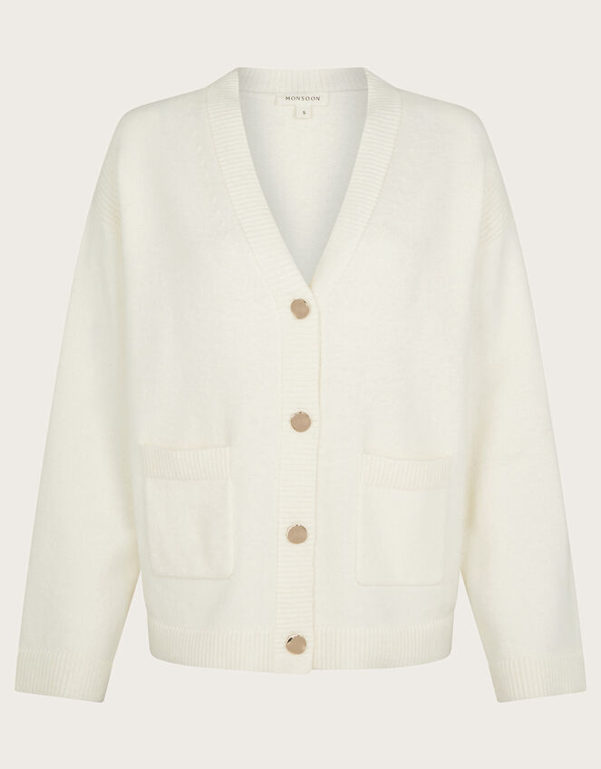 Vicki V-Neck Cardigan Cream | Cardigans | Monsoon UK.