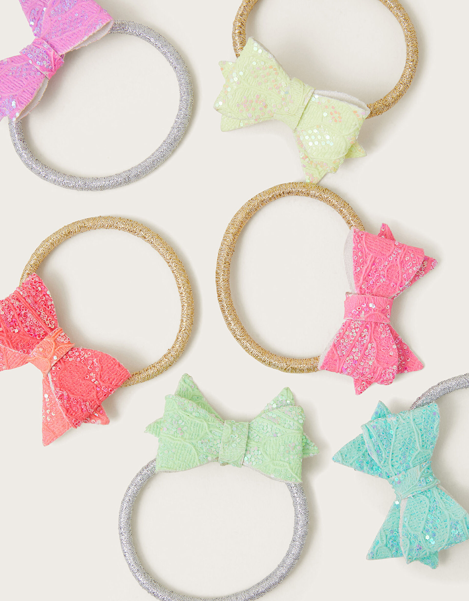 6-Pack Bright Bow Hairbands | Accessories | Monsoon UK.