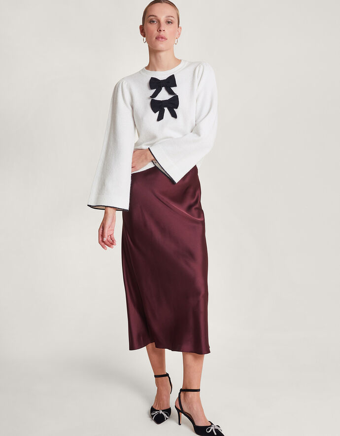 Bailey Bow Jumper Ivory