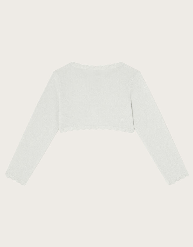 Maeve Sparkle Scallop Cardigan Silver | Girls' Cardigans | Monsoon UK.