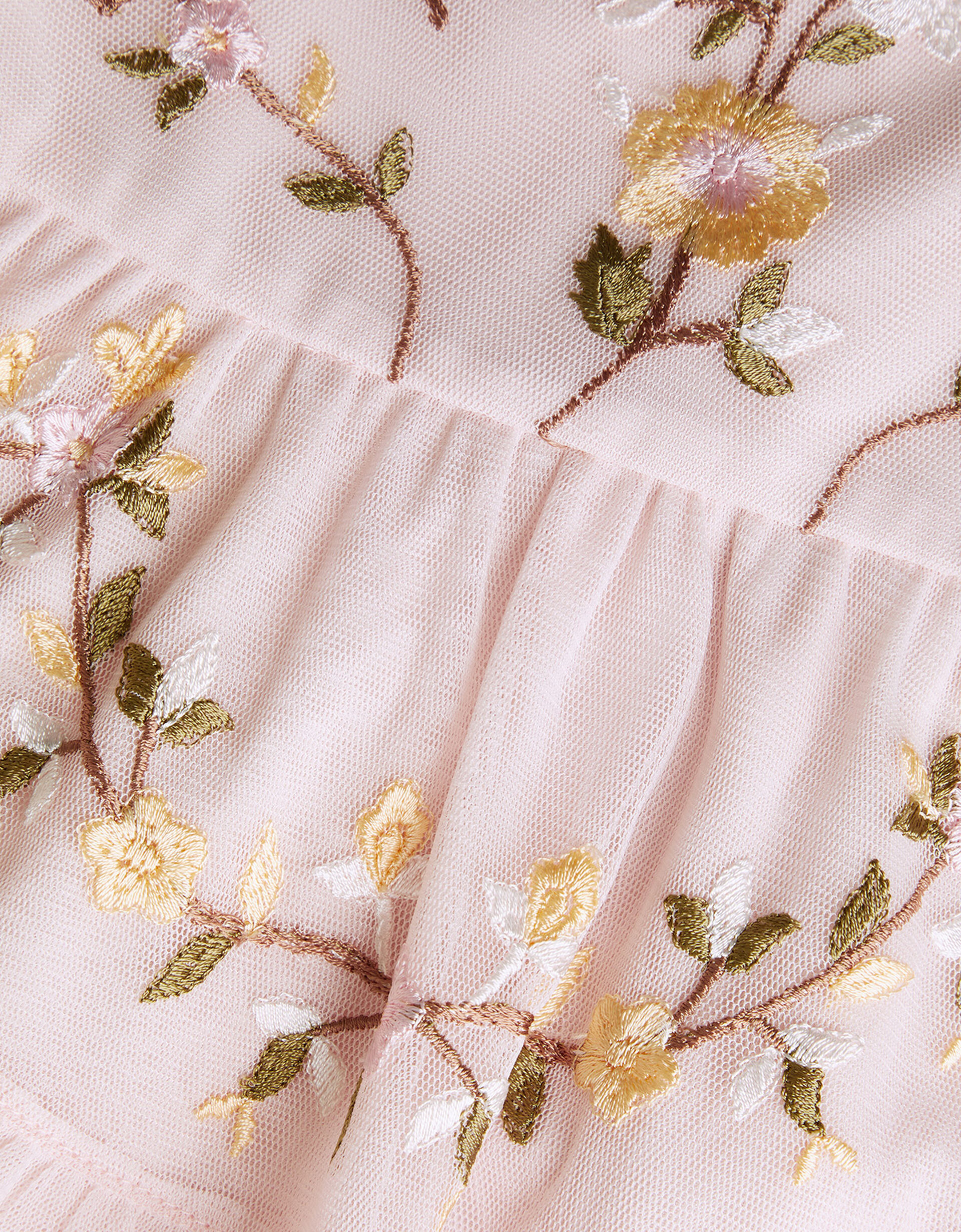 Baby Cora Embroidered Dress Pink | Baby Girl Dresses | Monsoon UK.