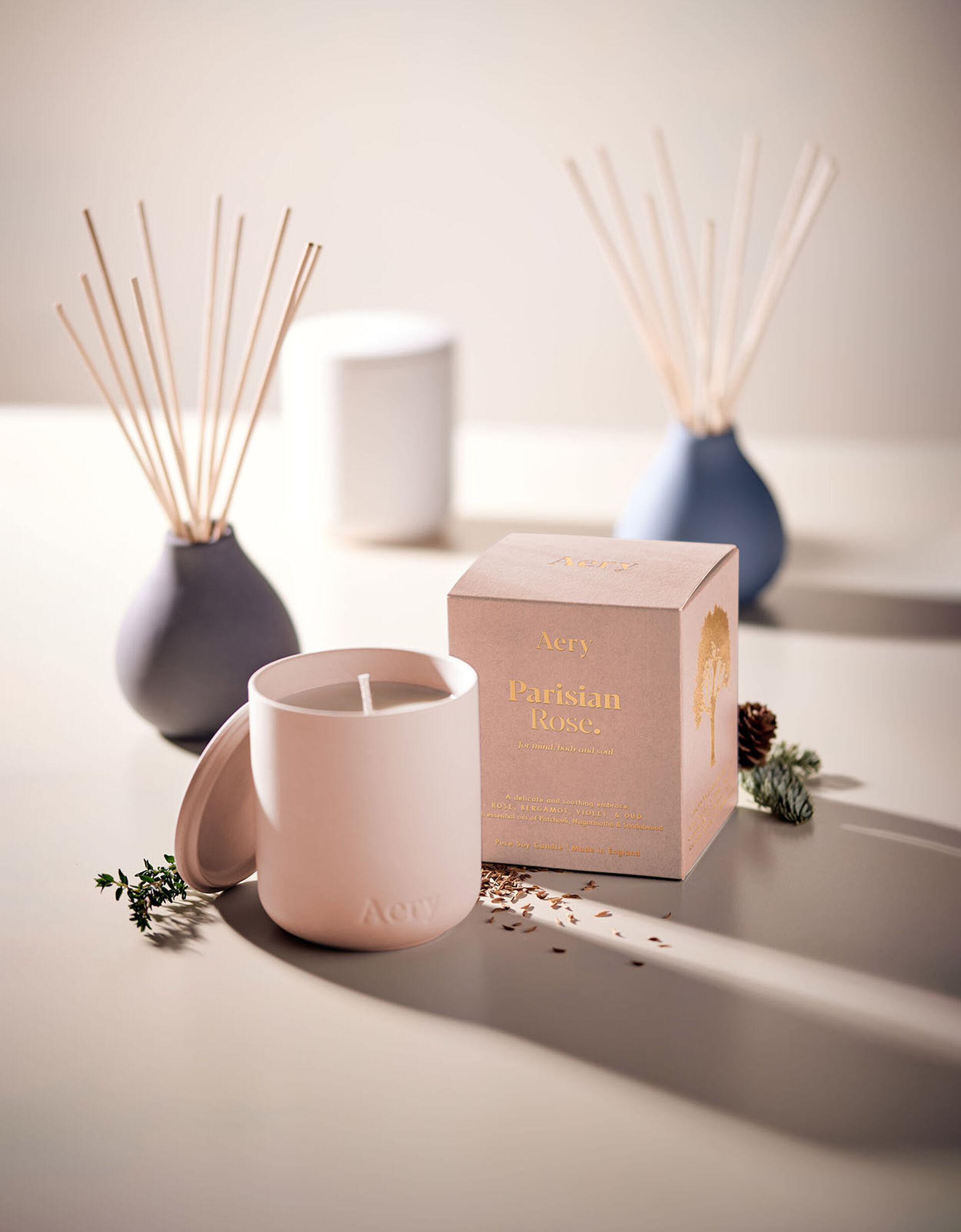 Aery Living Parisian Rose Candle 280g