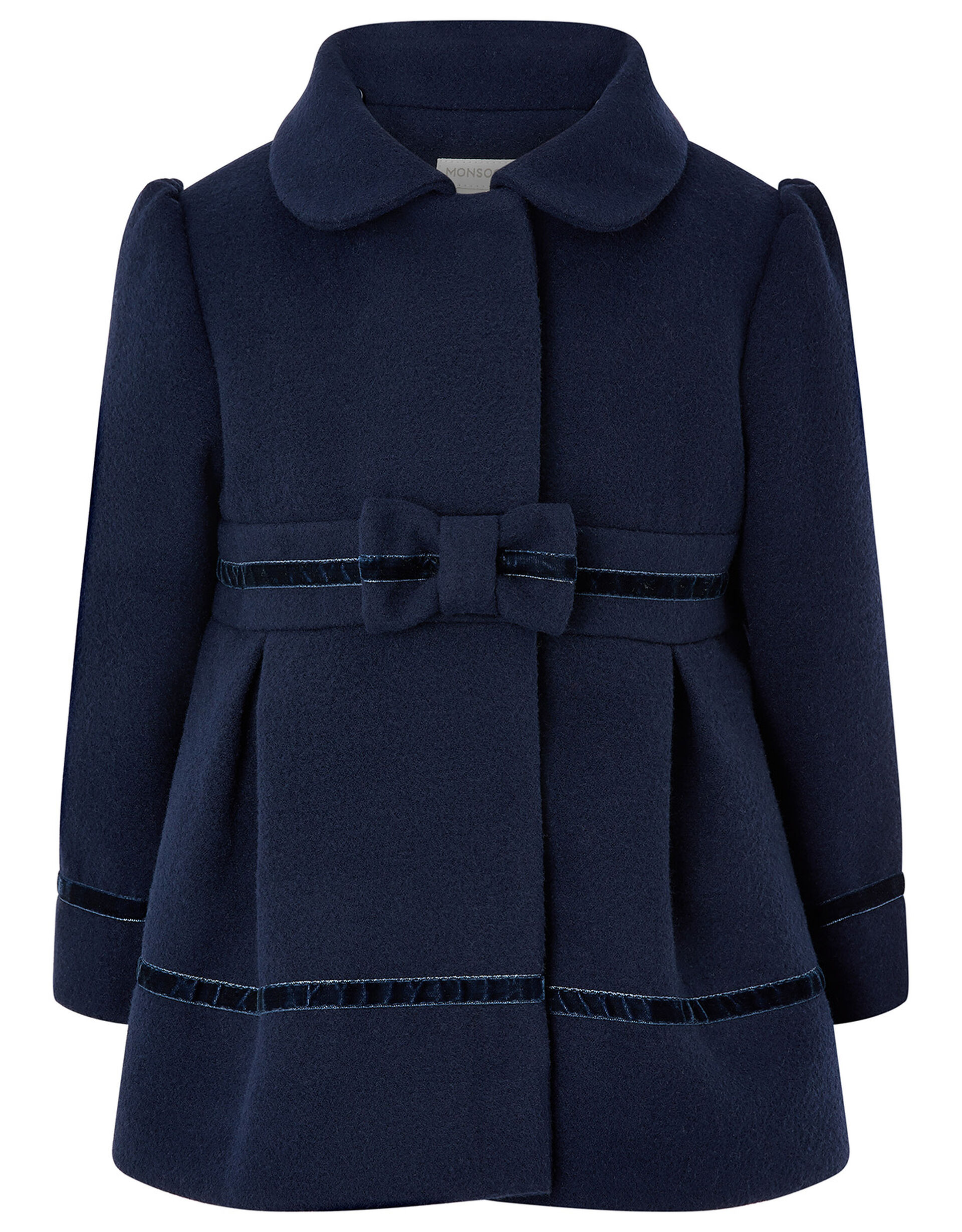 Baby Bow Coat Blue