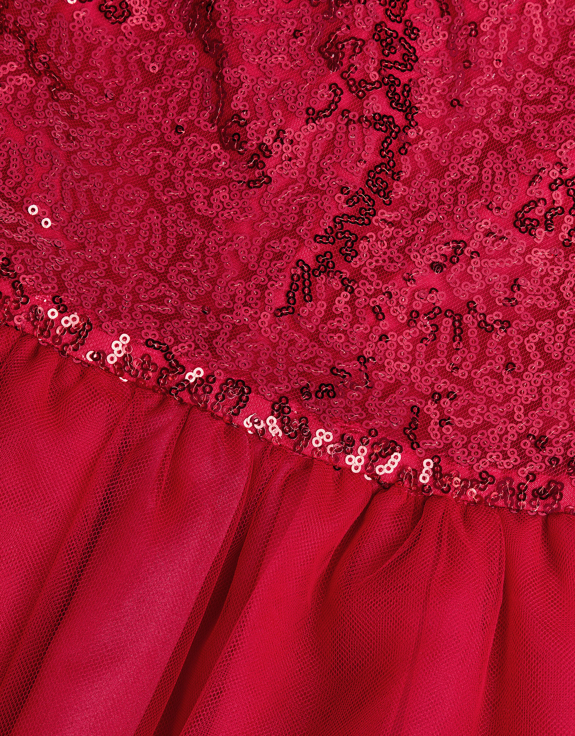 Olivia Sequin Organza Dress Red | Girls' Dresses | Monsoon UK.