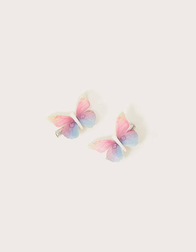 Rainbow Butterfly Clips Set of Two