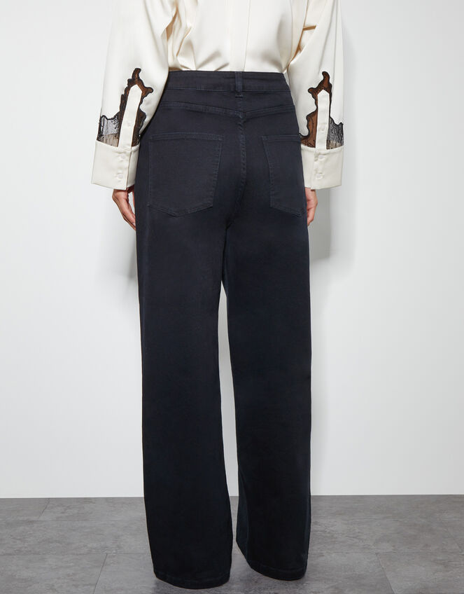 Ruby Wide Leg Jeans Black | Trousers & Leggings | Monsoon UK.