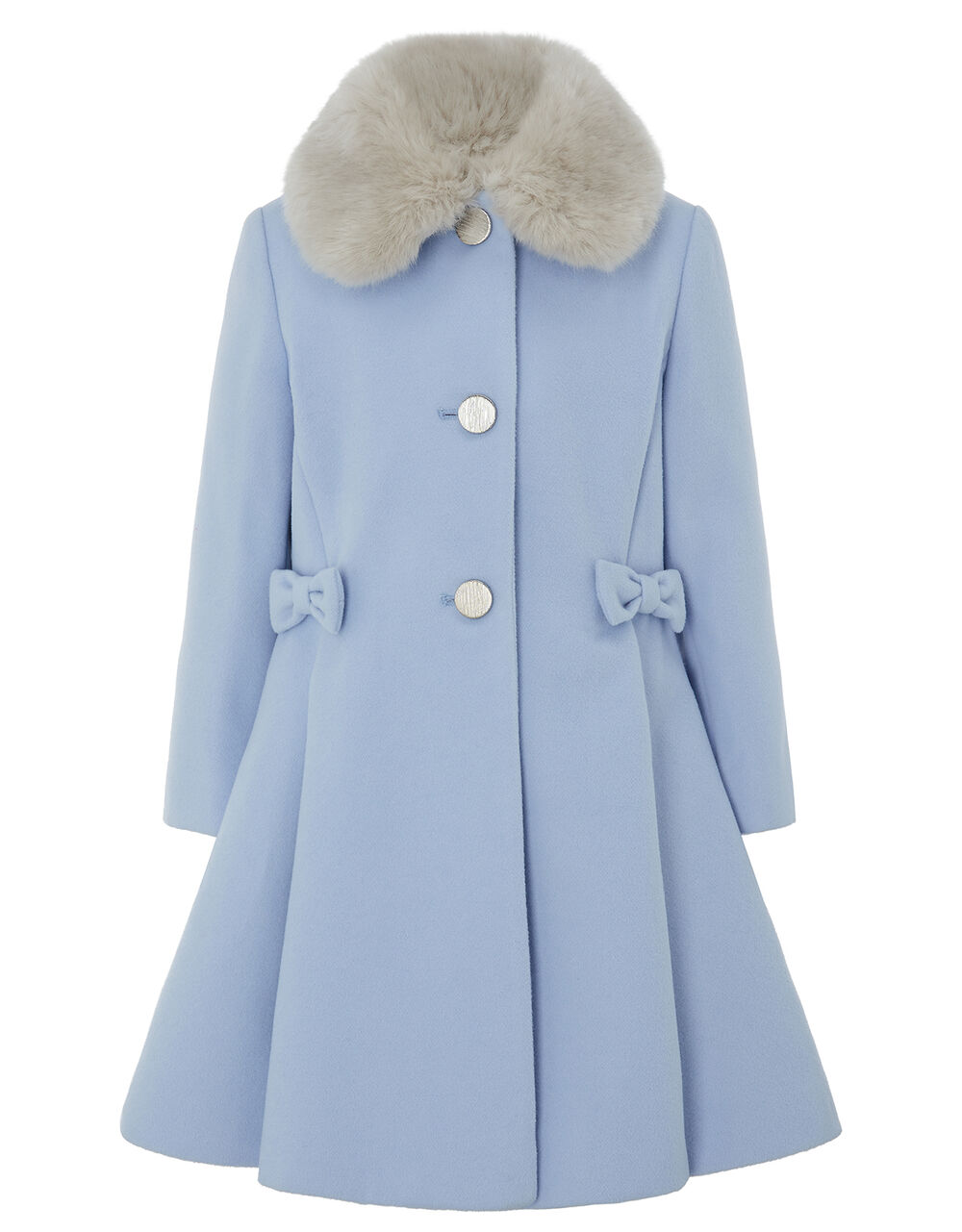 Blue Bow Coat Blue | Girls' Coats & Jackets | Monsoon UK.