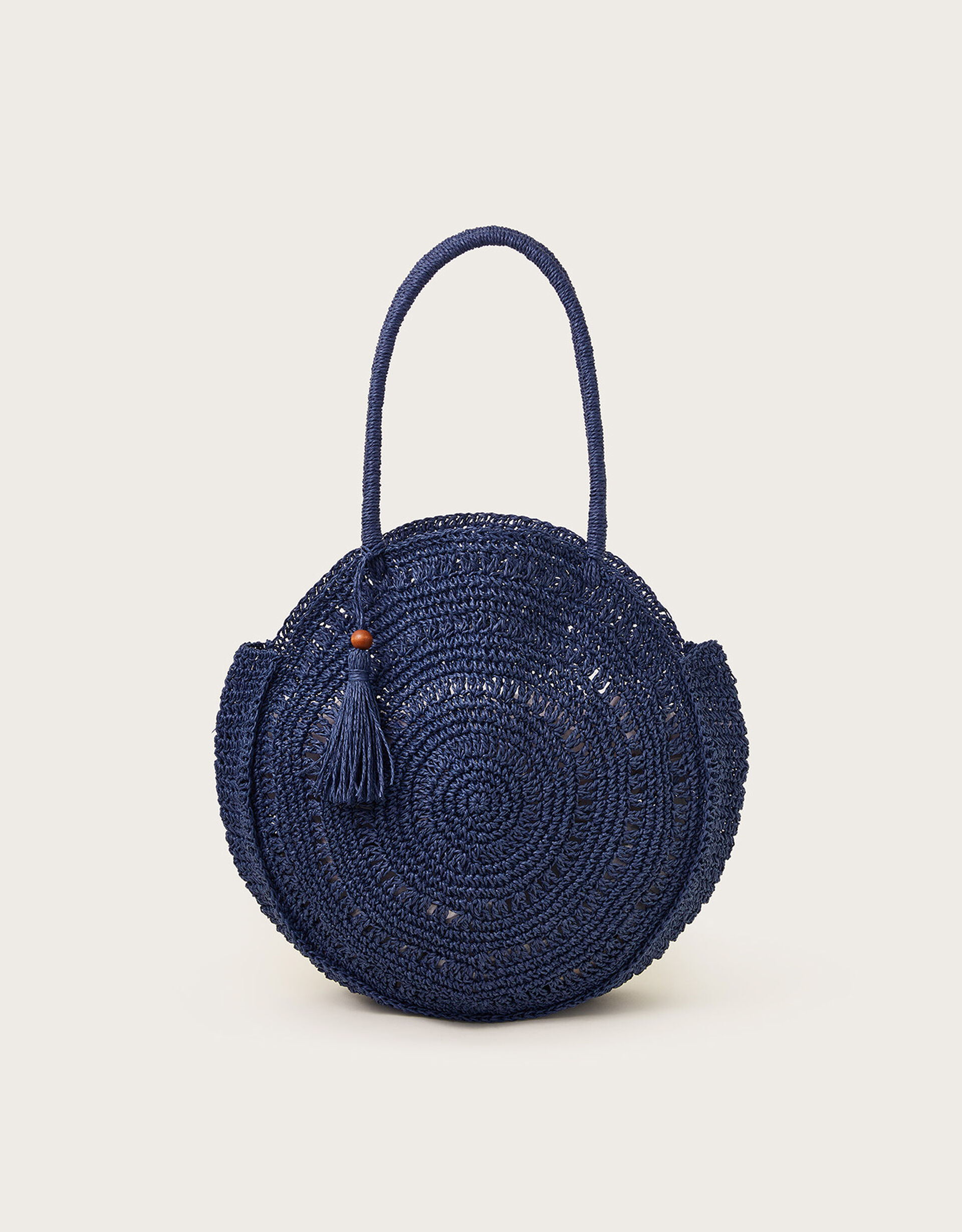 Round Raffia Bag | Accessories | Monsoon UK.
