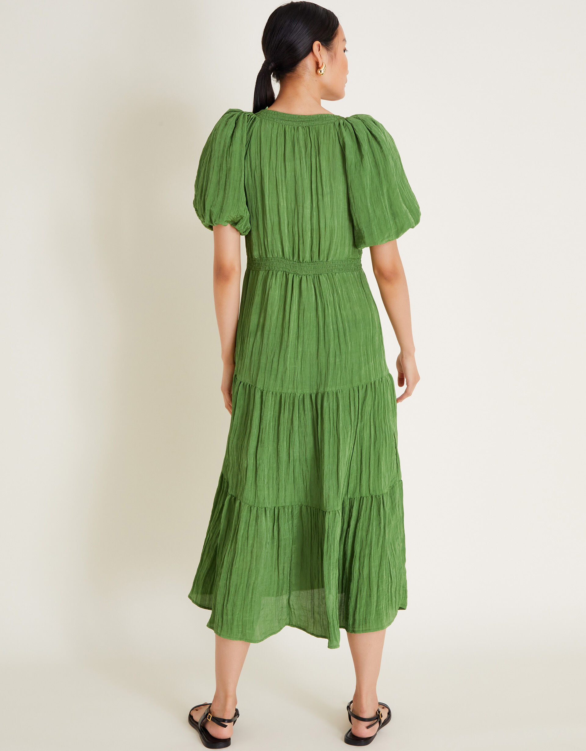 Lydia Tea Dress Green | Day Dresses | Monsoon UK.
