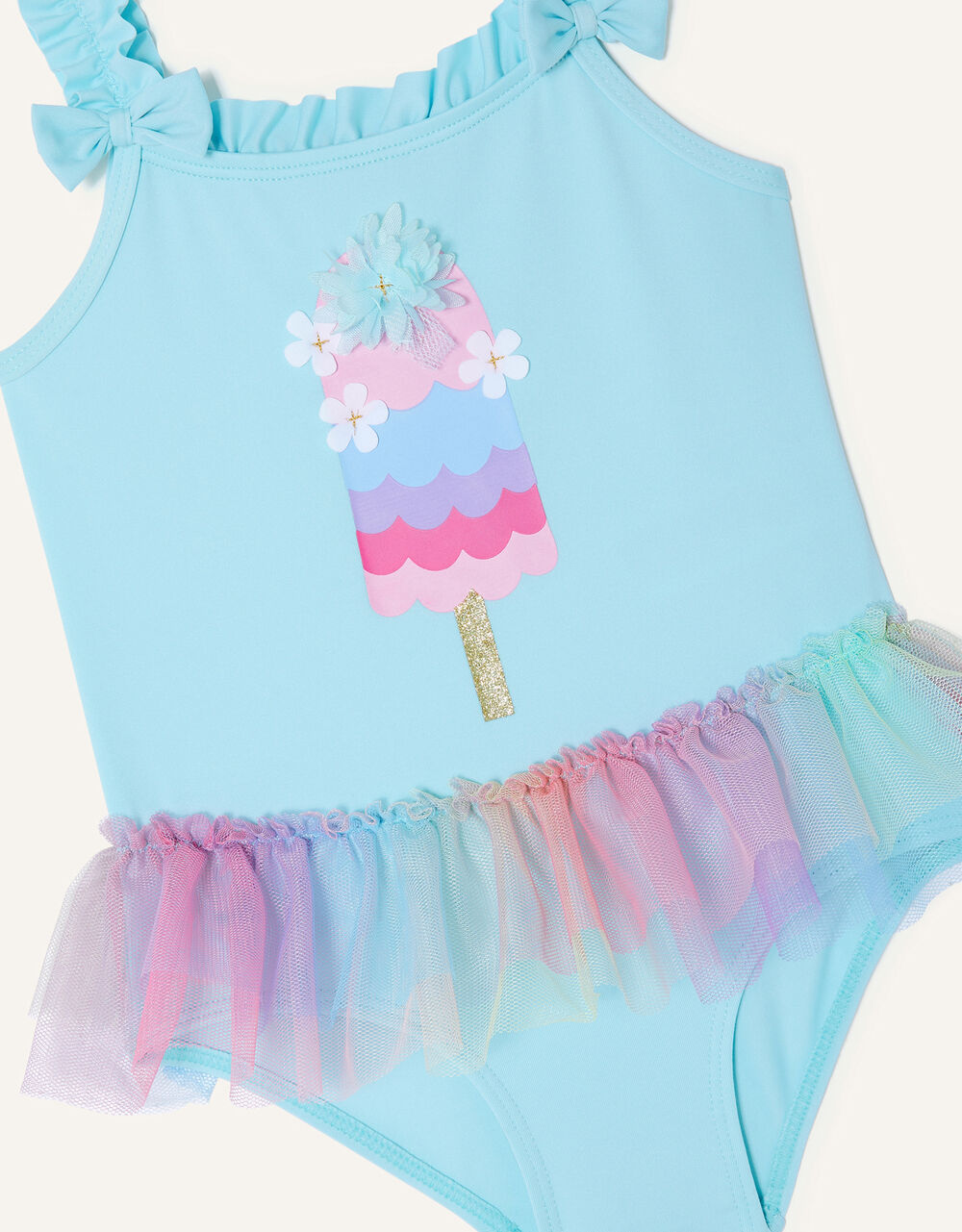 Baby Lolly Mesh Skirt Swimsuit Blue | Baby Girl Beach & Swimwear ...