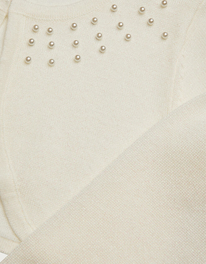 Pearl Trim Cardigan Ivory | Girls' Cardigans | Monsoon UK.
