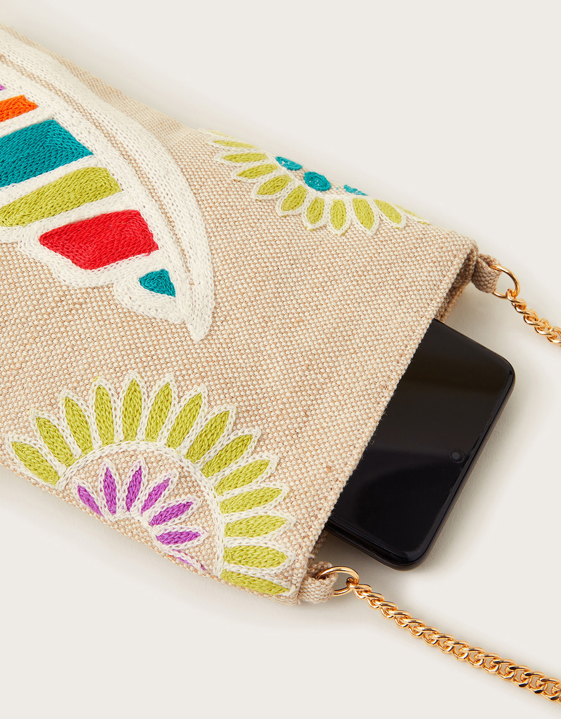 Embroidered Phone Bag | Bags & Purses | Monsoon UK.