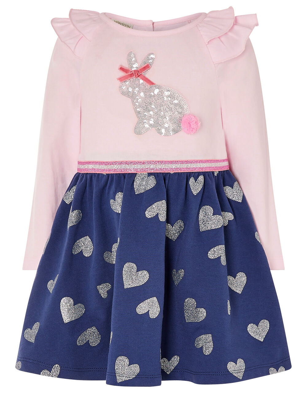 Baby Bunny 2-in-1 Dress in Organic Cotton Blue | Baby Girl Dresses ...