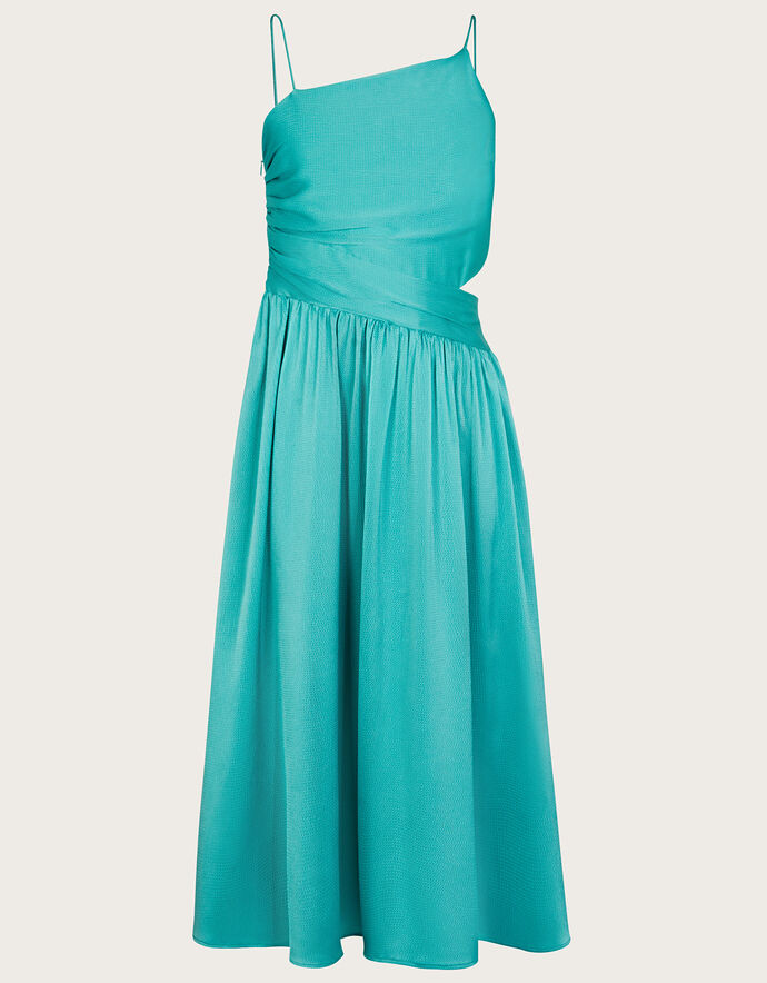 Satin Cut-Out Prom Dress Green | Prom Dresses & Shoes | Monsoon UK.