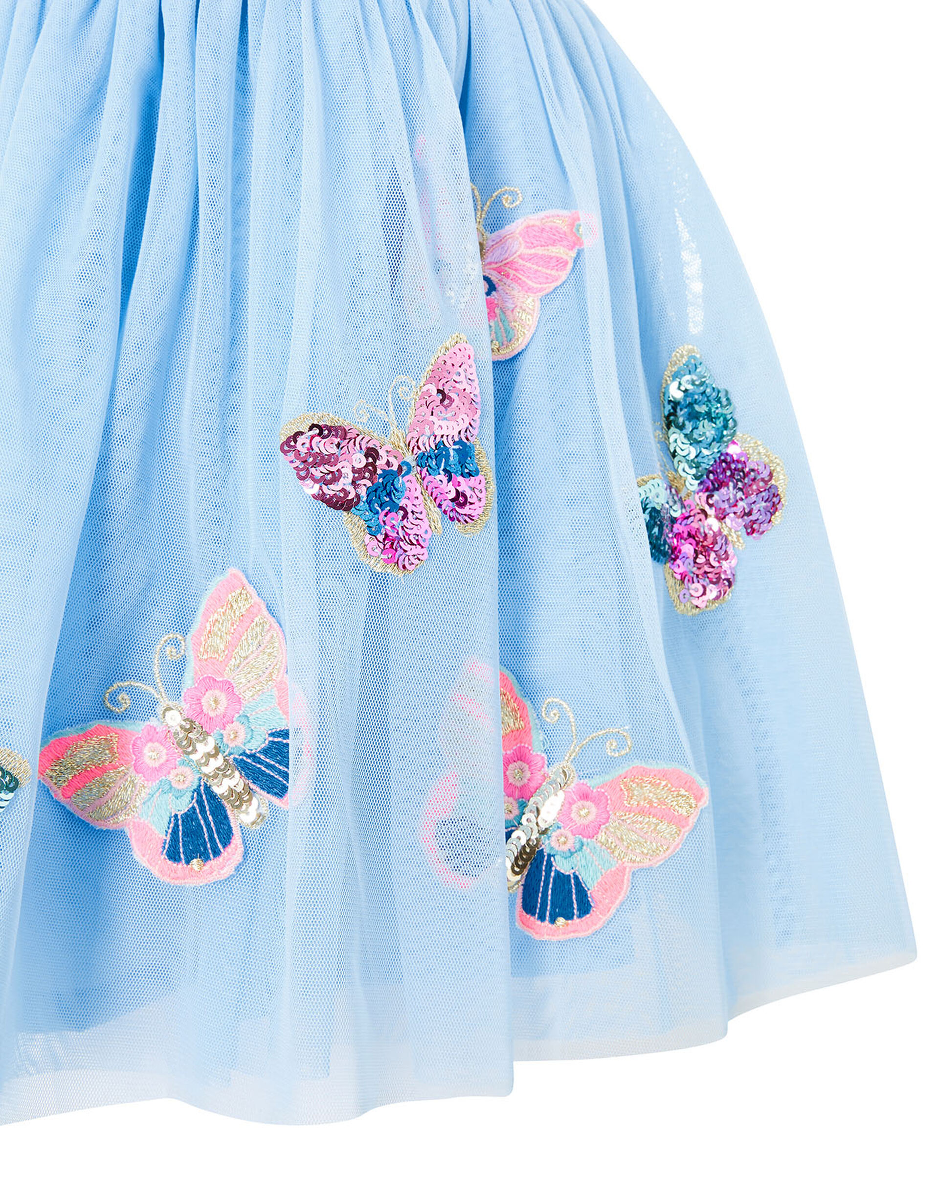 Disco Butterfly Skirt Blue