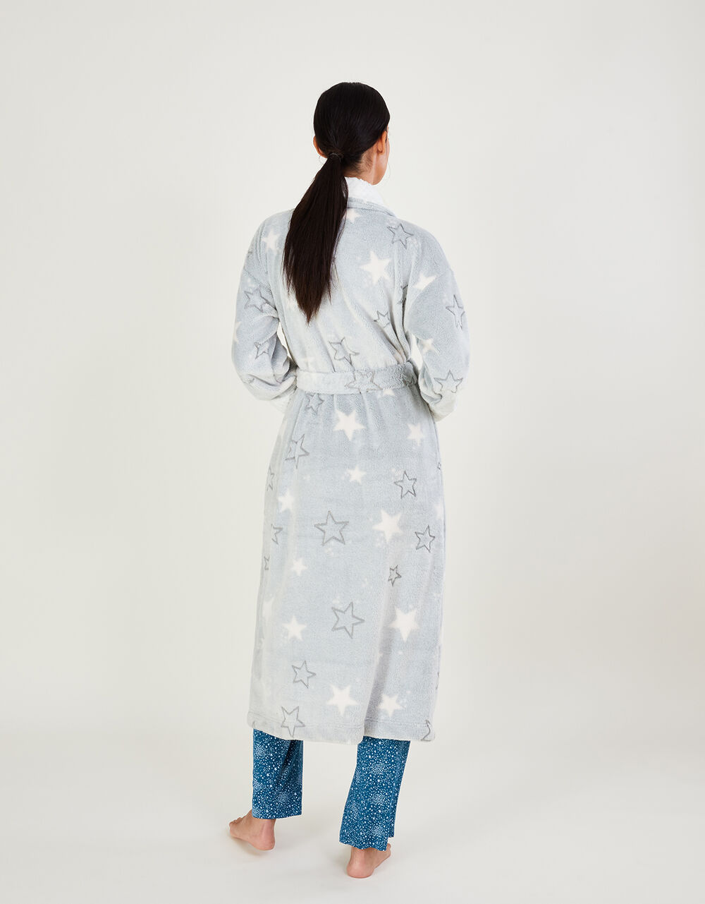 Star Print Dressing Gown Brown | Robes And Dressing Gowns | Monsoon UK.