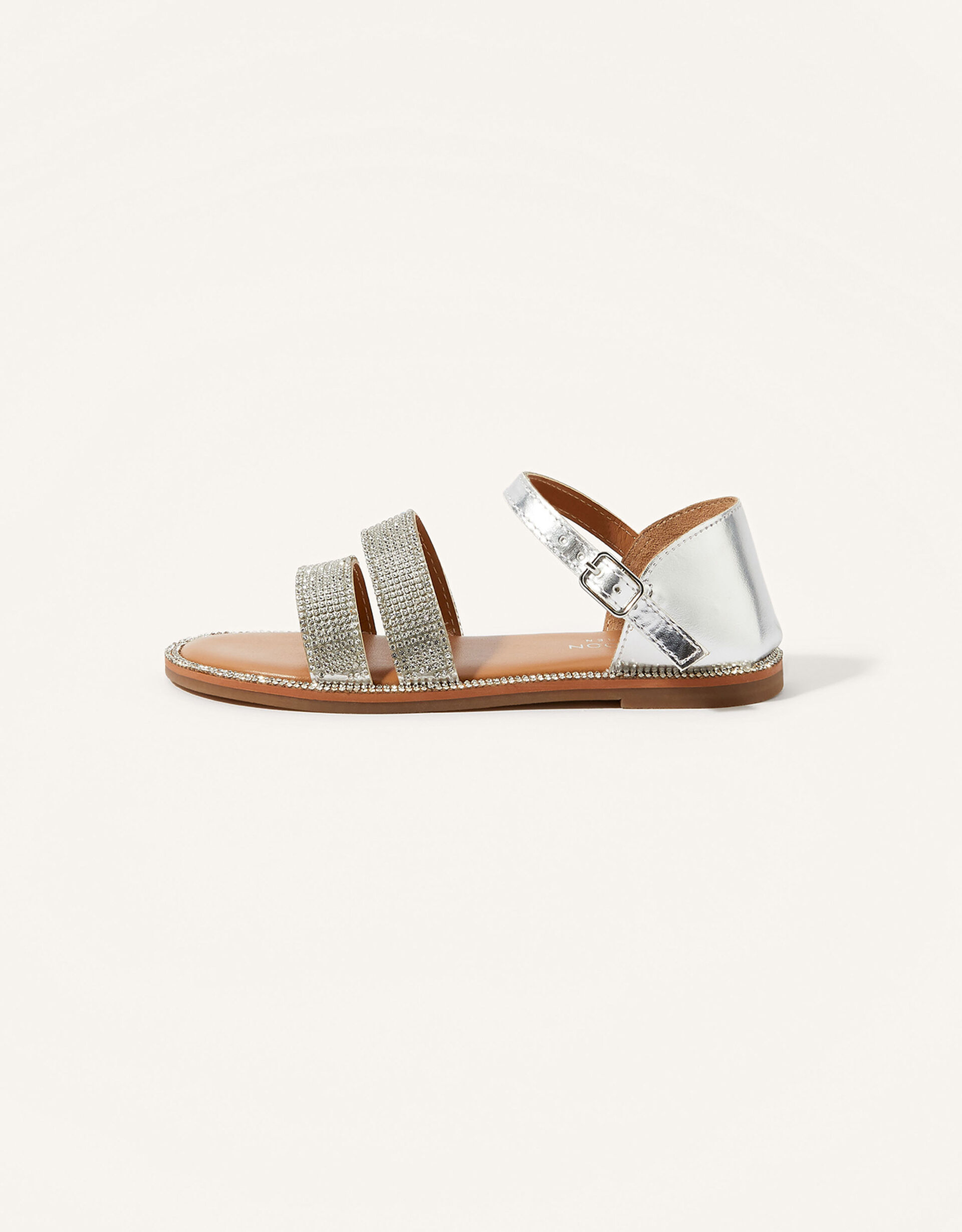 Diamante Sandals Silver