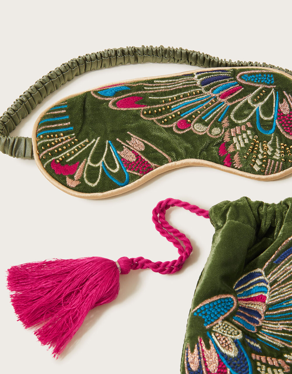 Camilla Print Eye Mask and Bag | Face & Body | Monsoon UK.