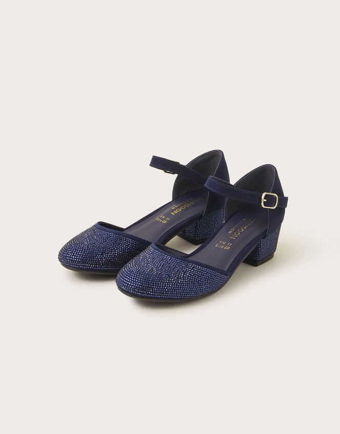 Diamante Two-Part Heels Blue | Girls' Shoes & Sandals | Monsoon UK.
