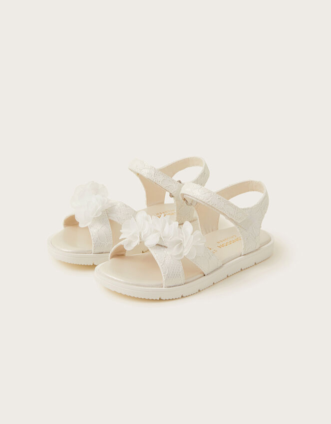 Lace Corsage Sandals Ivory | Girls' Sandals | Monsoon UK.