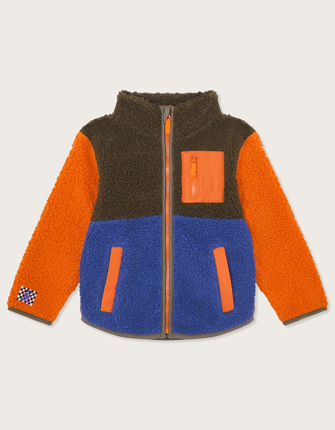 Colourblock Borg Fleece Multi | Boys' Knitwear, Jumpers & Hoodies ...