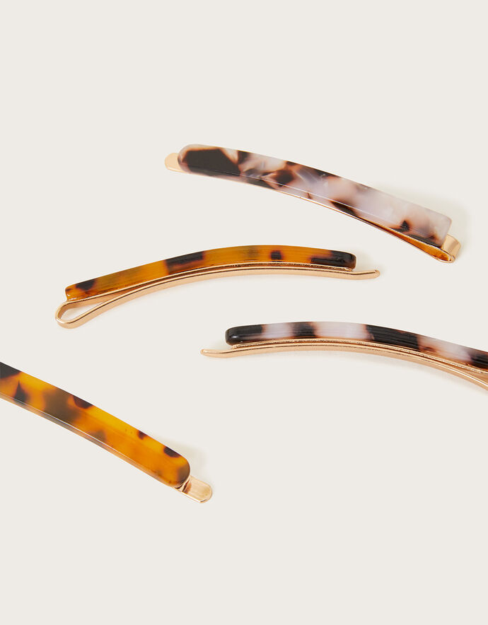 Tortoiseshell Hair Slides 4 Pack | Jewellery & Hair | Monsoon UK.