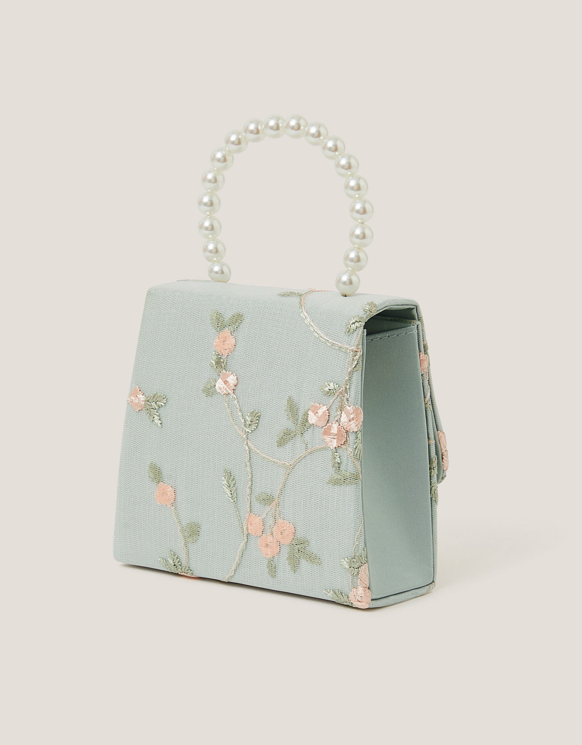 Floral Embroidered Butterfly Handbag