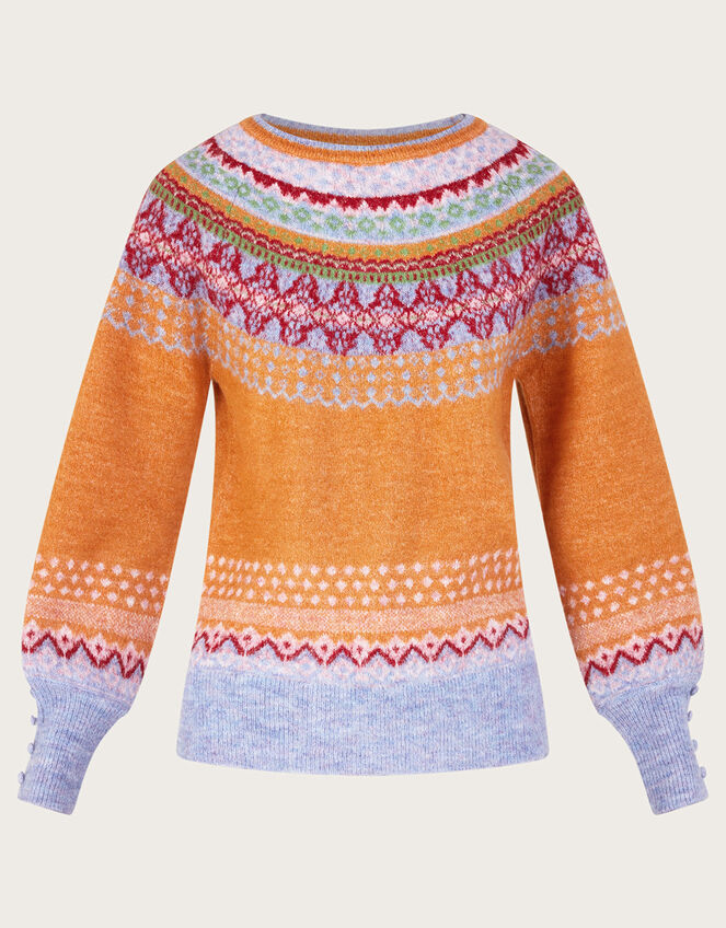 Fair Isle Jumper Orange