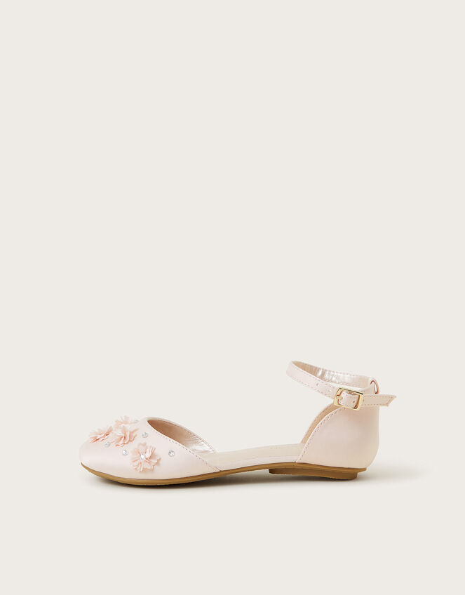 Embellished Floral Two-Part Ballet Flats Pink | Girls' Flat Shoes ...