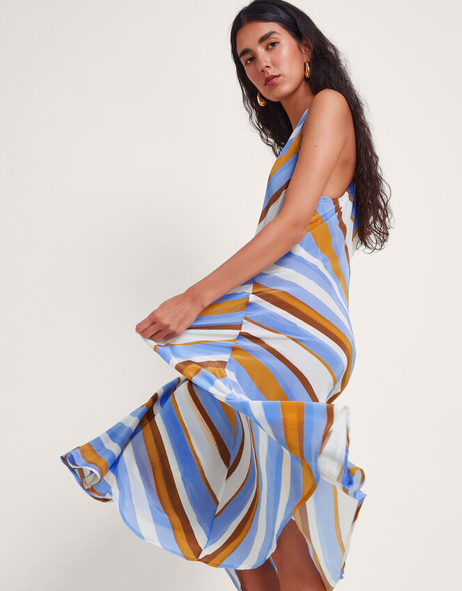 Byrdie Stripe Dress Blue