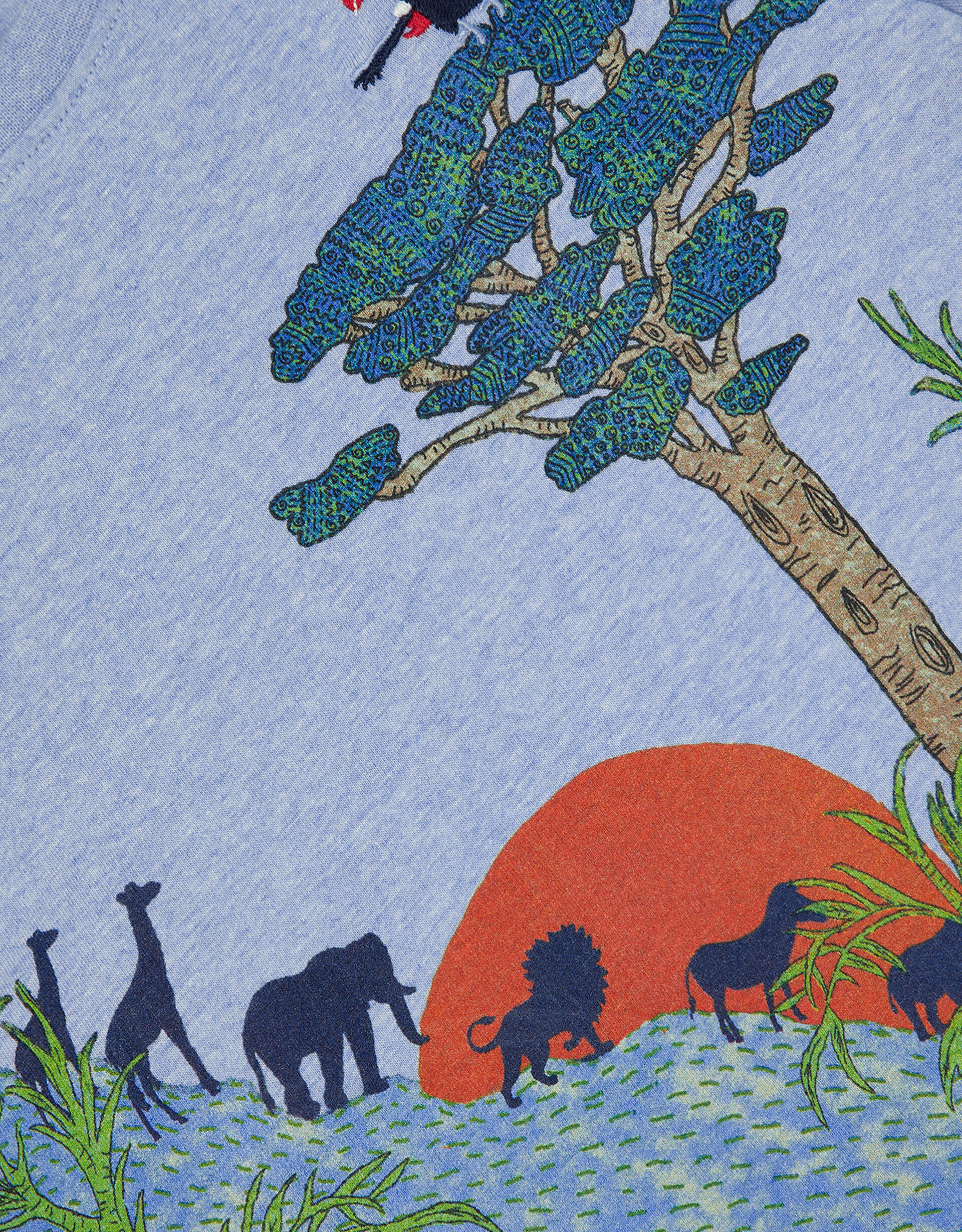 Safari Sunset T-Shirt Blue | Boys' Tops & T-shirts | Monsoon UK.