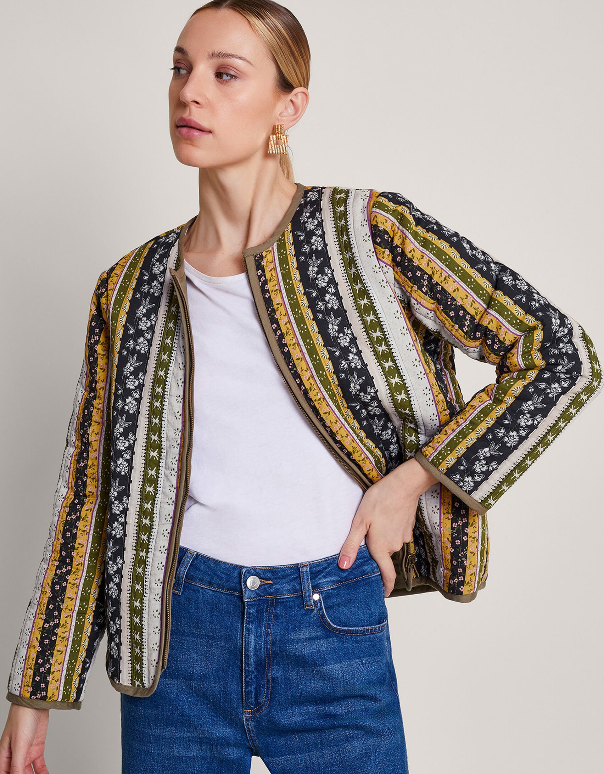 Rita Reversible Jacket Green | Women's Jackets | Monsoon UK.