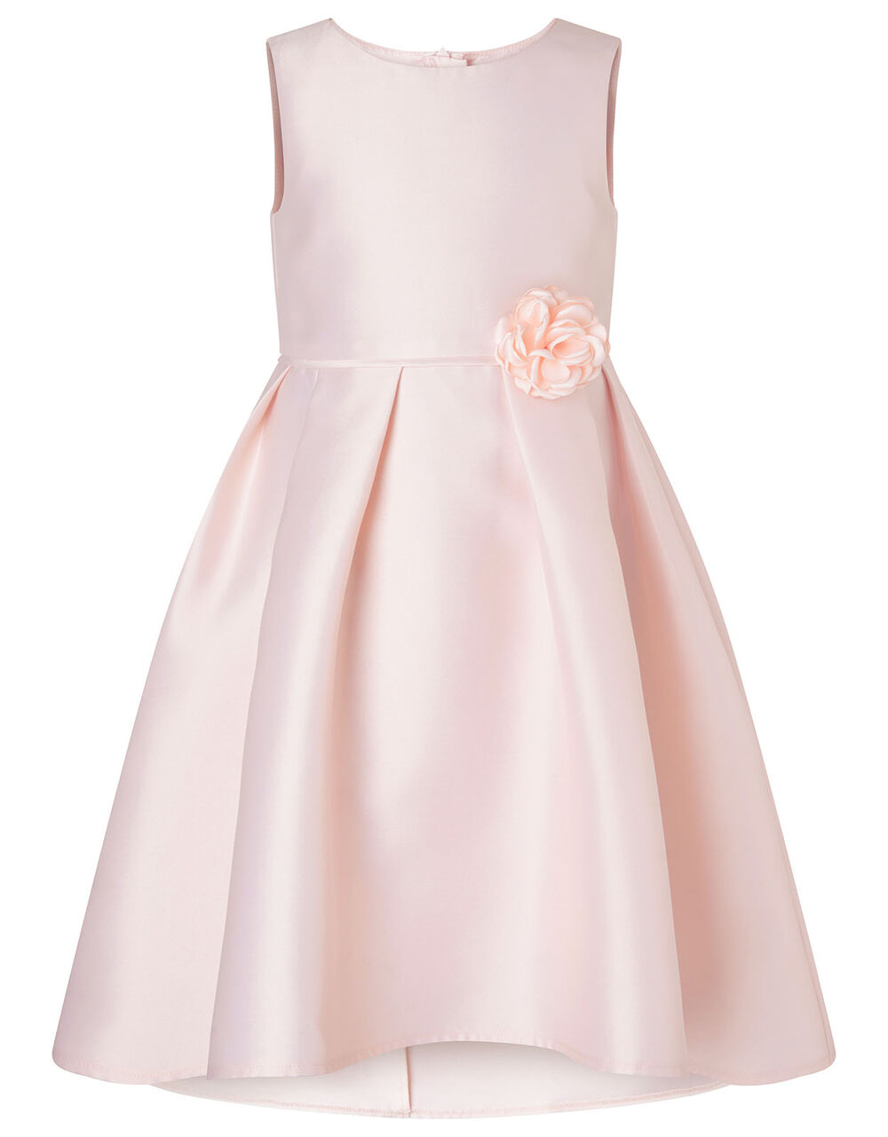Corsage Belt Hi-Low Dress Pink | Girls' Dresses | Monsoon UK.