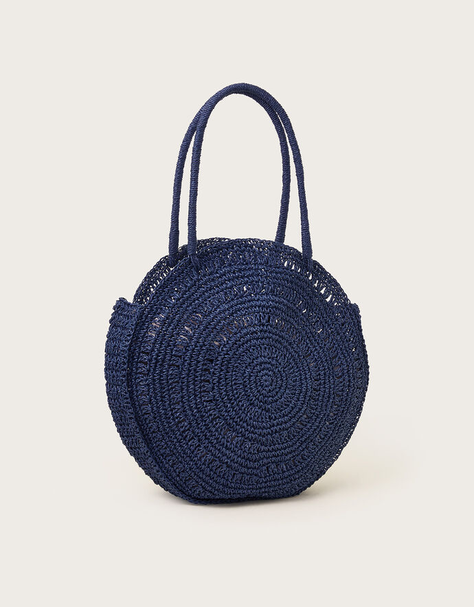 Round Raffia Bag | Accessories | Monsoon UK.